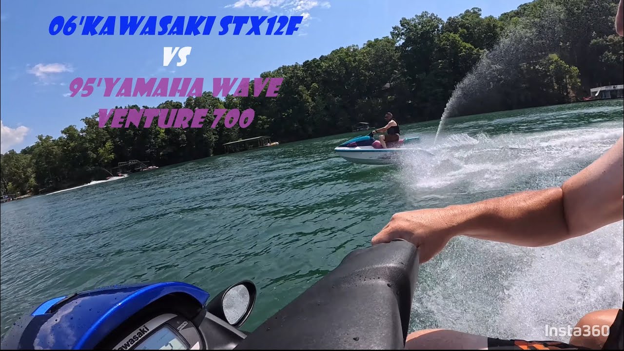 2006 Kawasaki STX12F VS 1995 Yamaha Wave Venture 700 - YouTube