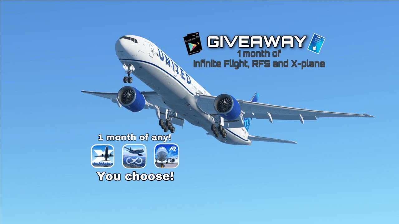 Infinite Flight/RFS/X-Plane Pro Version GIVEAWAY - YouTube