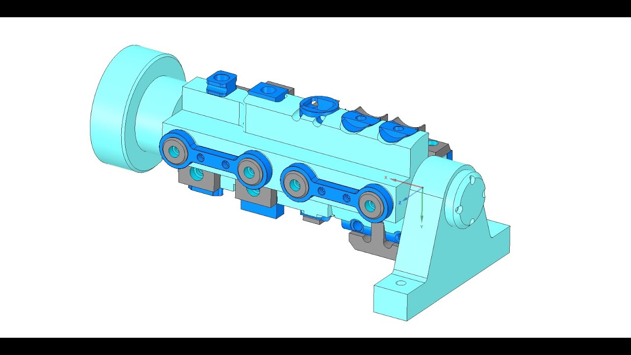 Clamp For Pins On fixture for machining mill stops - YouTube