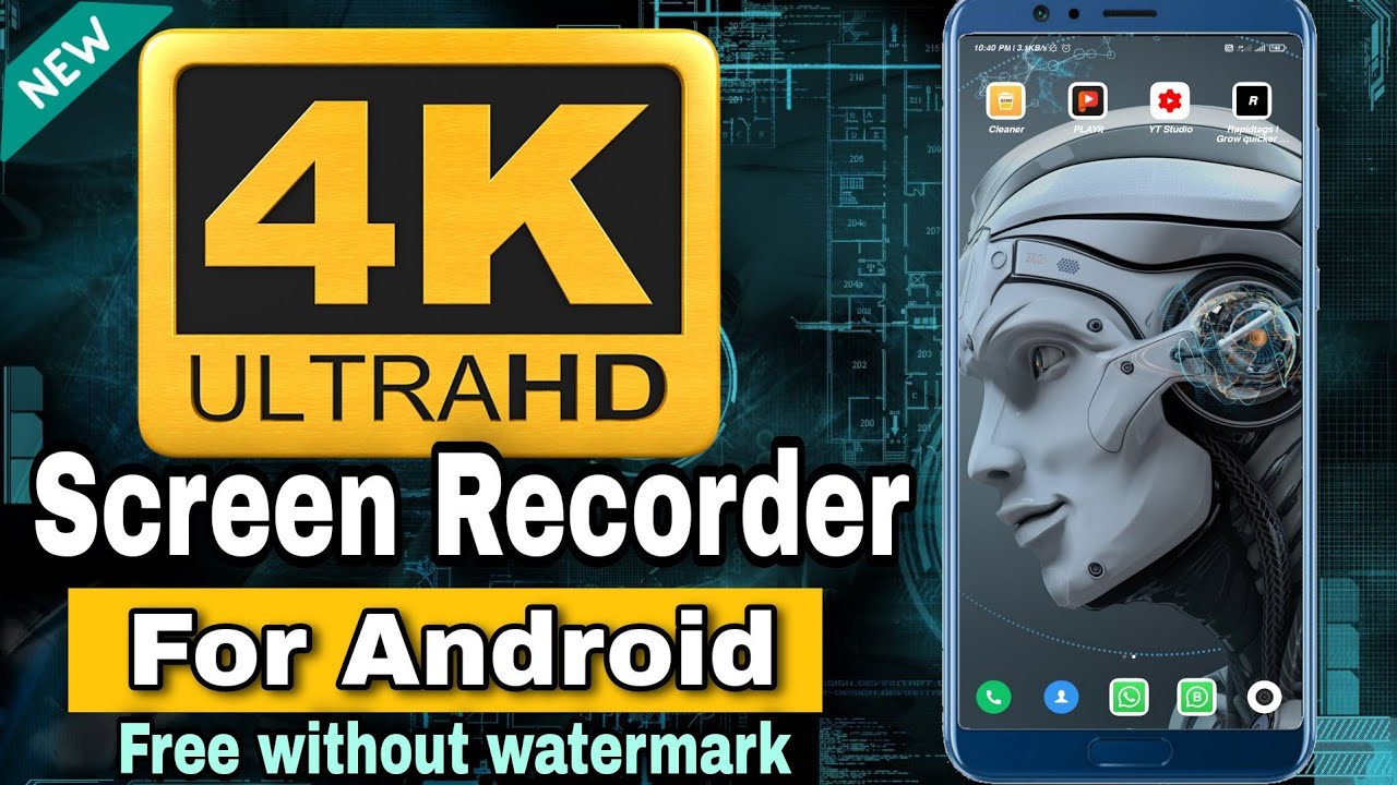 Best 4k Screen Recorder App For Android Mobile // Top 4k screen ...