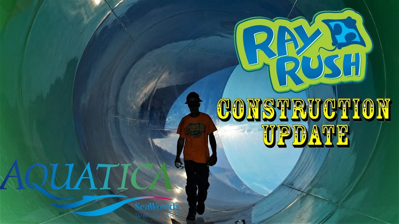 Aquatica Orlando Ray Rush Construction Update 2.20.18 Major Amounts Of ...
