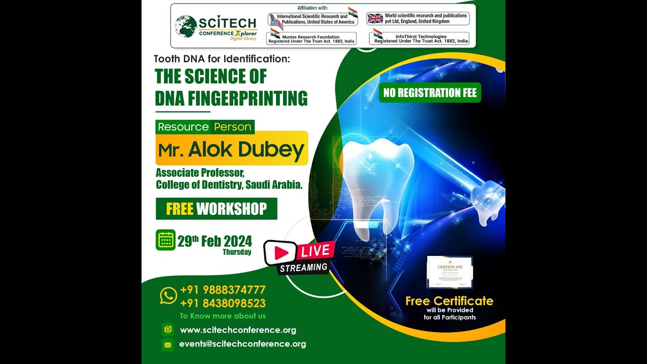 6th International Webinar Tooth DNA for Identification The Science of ...