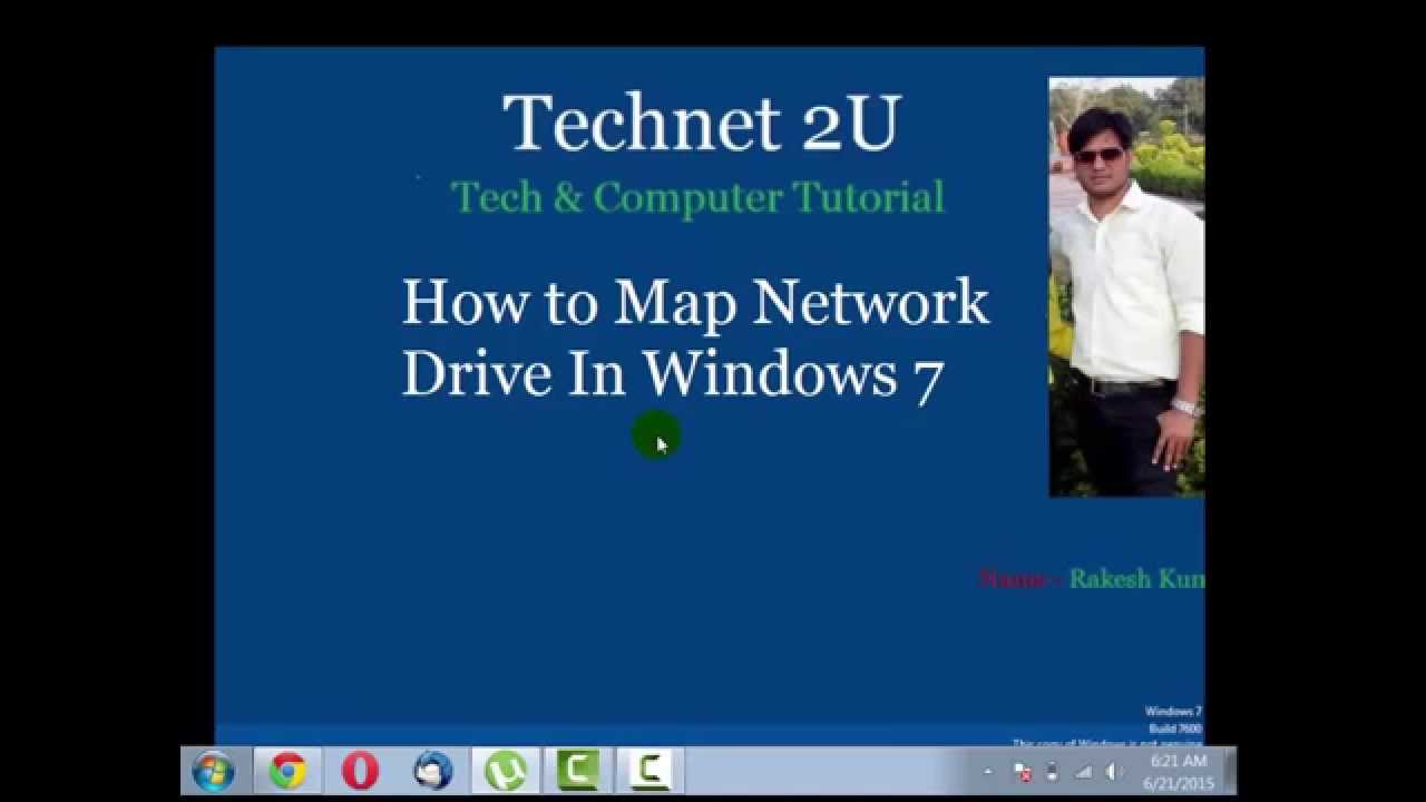 How to Map Network Drive In Windows 7 - YouTube
