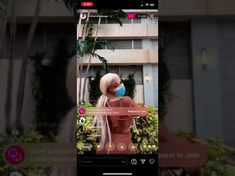 Cuban doll goes live on Instagram