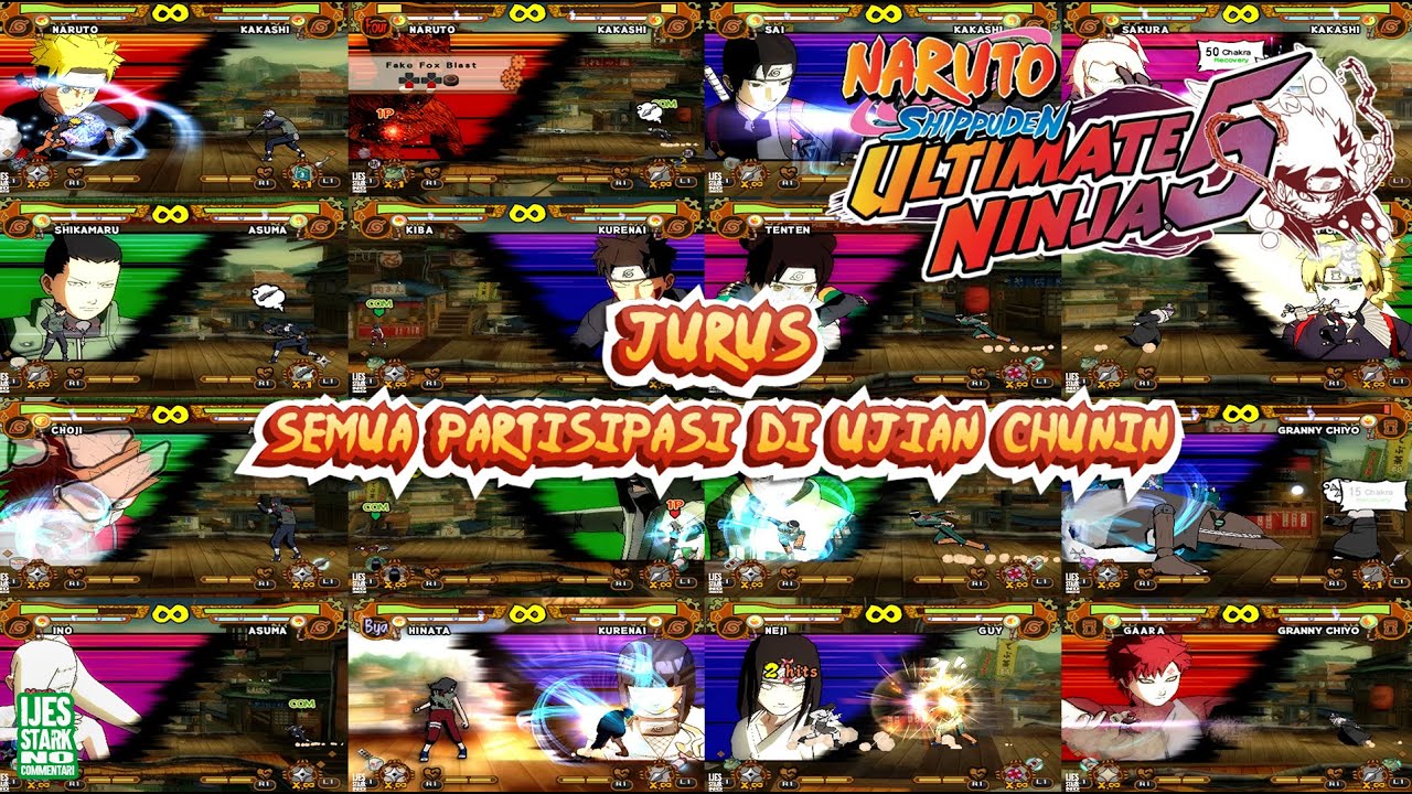 SEMUA BASIC JUTSU DI NARUTO SHIPPUDEN ULTIMATE NINJA 5 PS2 - YouTube