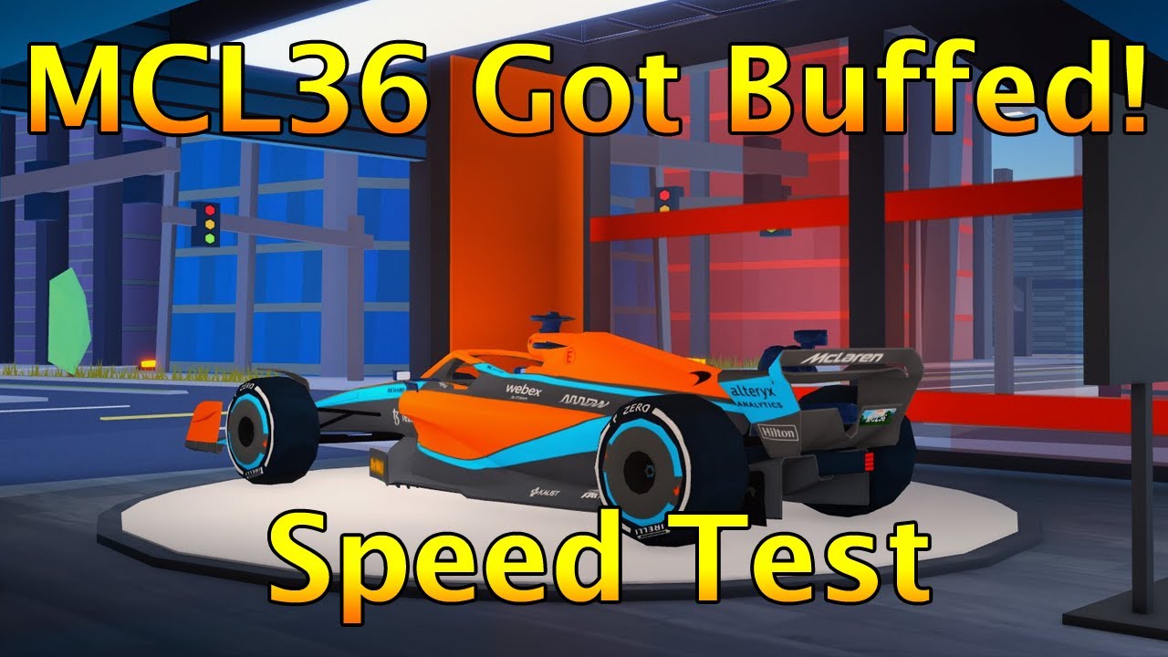 MCL36 F1 Car got Buffed in Roblox Jailbreak & Speed Test! MCL36 VS ...