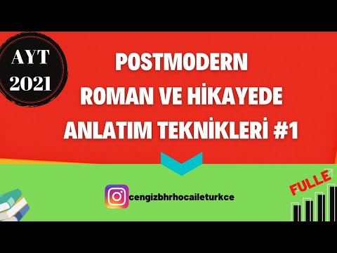 POSTMODERN ROMAN VE HİKAYEDE ANLATIM TEKNİKLERİ #1