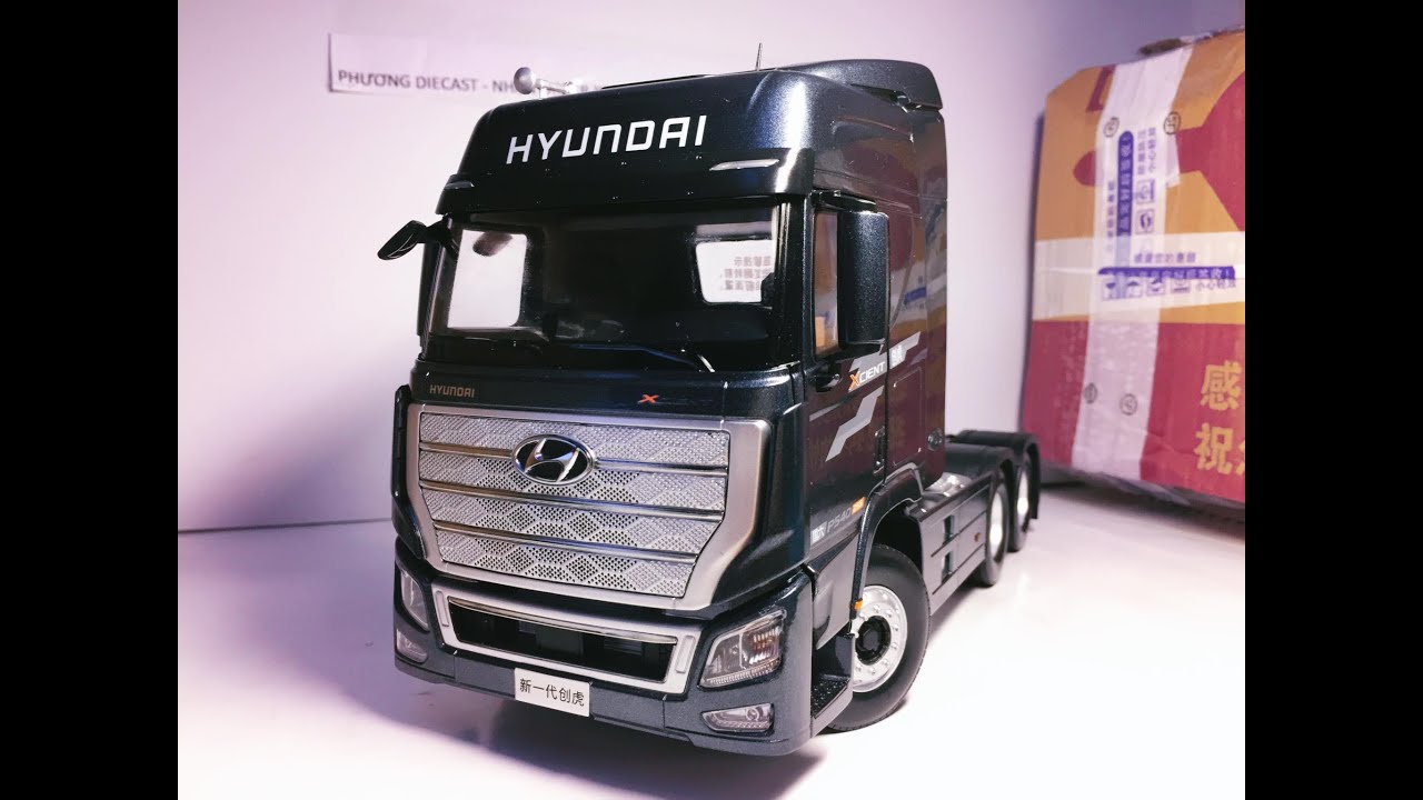 [ Unboxing ] Mô hình xe đầu kéo Hyundai Xcient Pro P540/ Xcient Trago ...