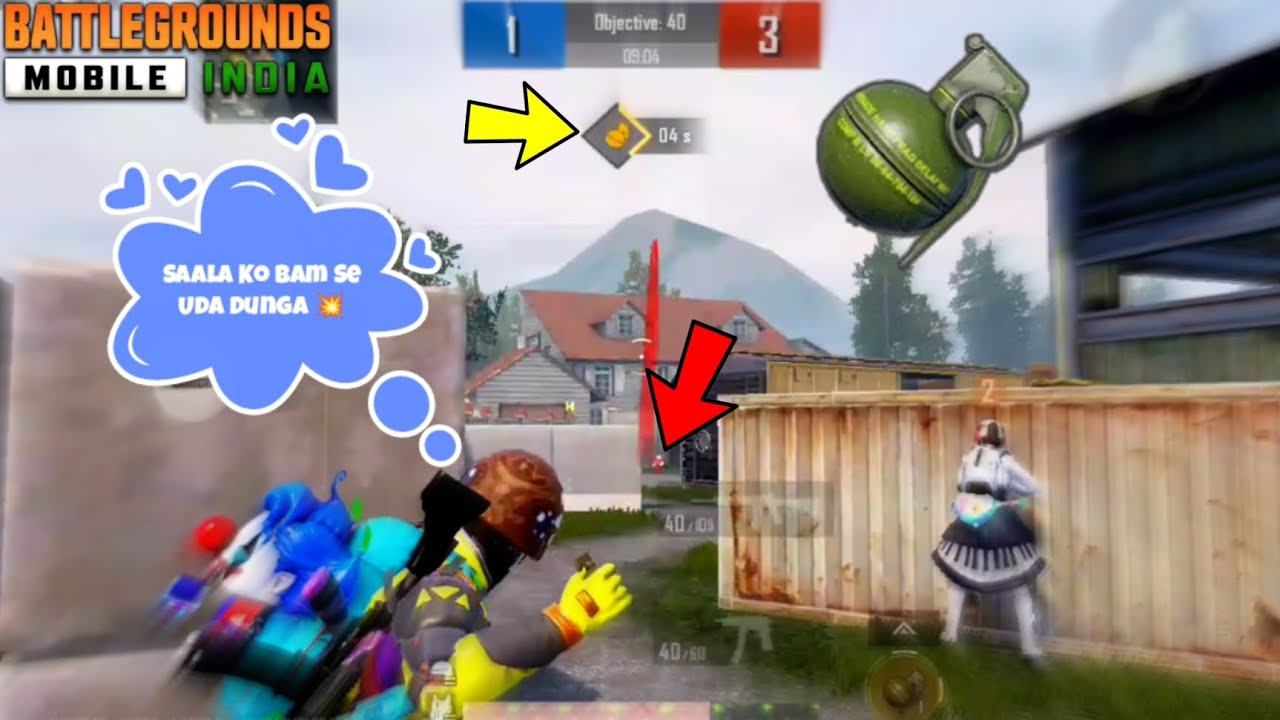 SAALA KO BAM SA UDA DUNGA | Grenade VS Player | BGMI - YouTube