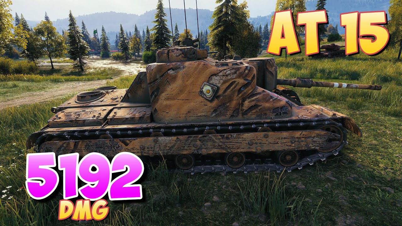 AT 15 - 6 Kills 5.1K DMG • At the lowest level! • World Of Tanks - YouTube
