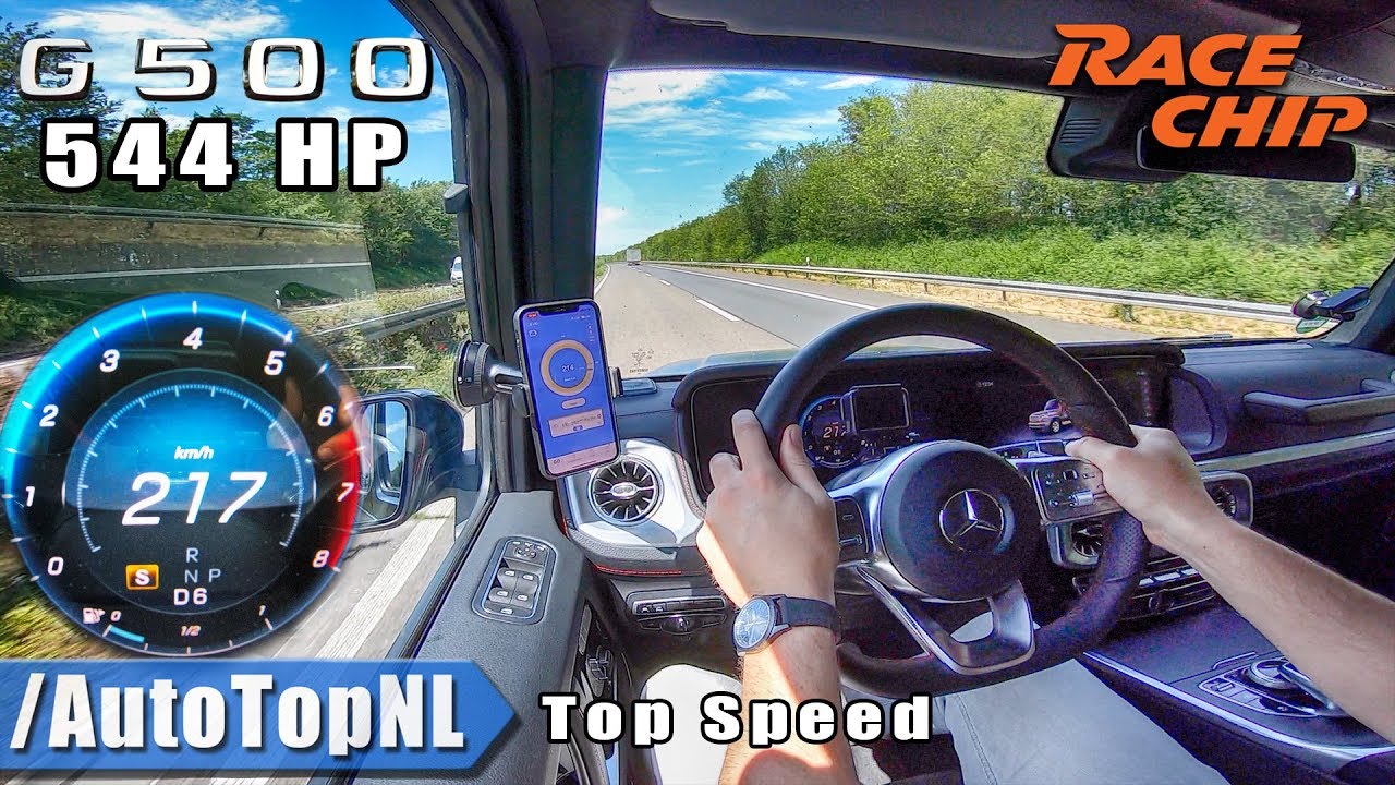 544HP Mercedes Benz G Class G500 RACECHIP 4.0 V8 BiTurbo TOP SPEED on ...