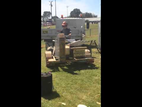 V8 supercharged chainsaw - YouTube