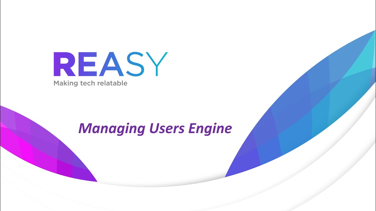 Managing the Users Engine - YouTube