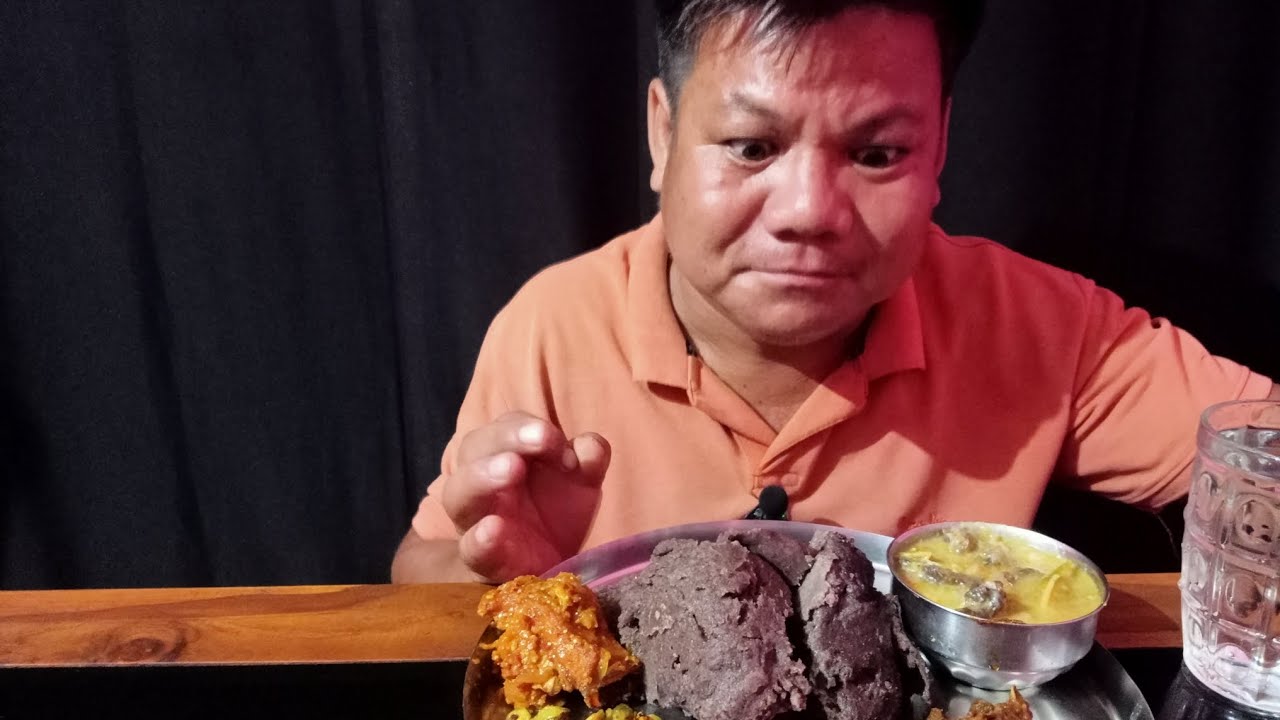 Dasai ko special mukbang with kodo ko dharo and buff ko dachi, fish ...