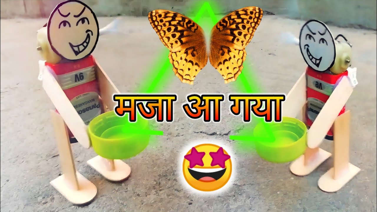 Dancing Robot Banana sikhe | How to Make self Moving cute Robot | DIY ...