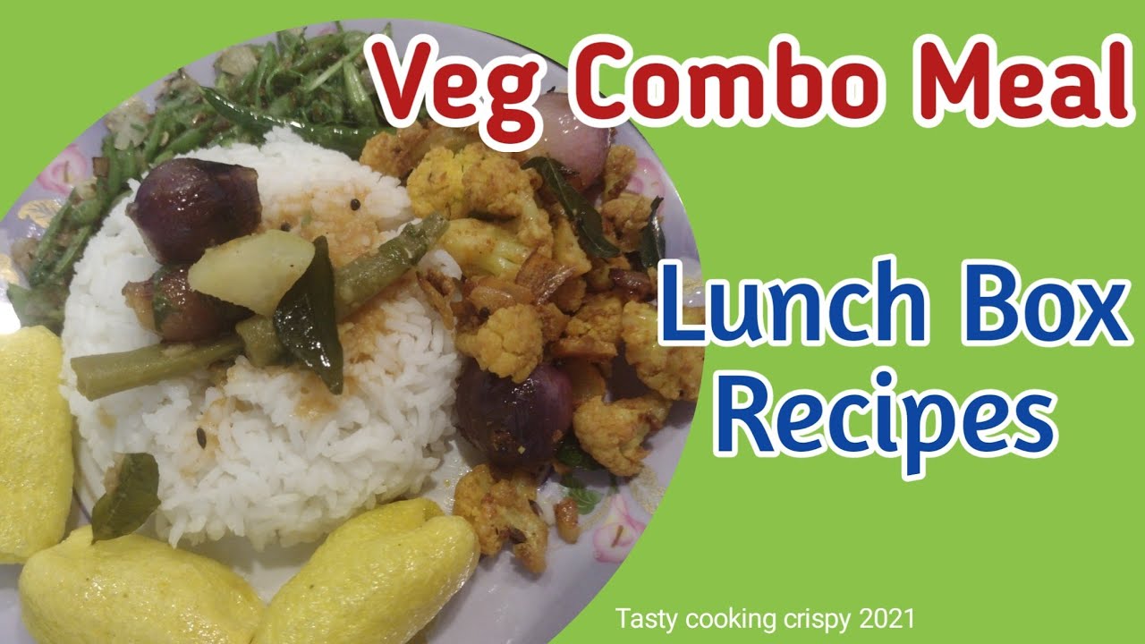 This Veg Combo Meal Lunch Box Recipe is perfect for work or school ...
