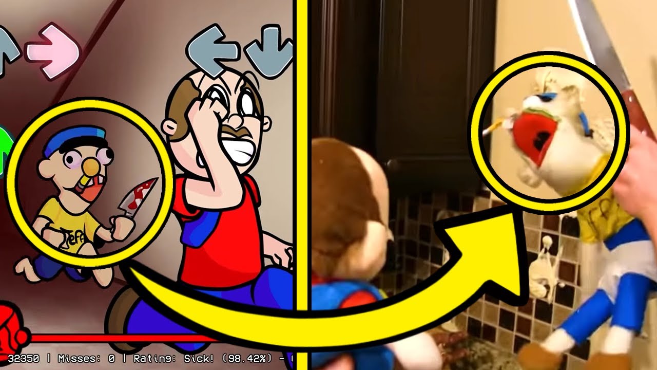 References in FNF VS Jeffy Mod 2.5 (FNF Mod) (SML) - YouTube