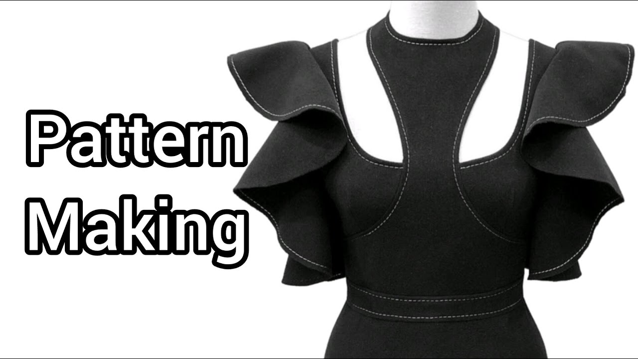 Collar design pattern making tutorial for sewing - YouTube