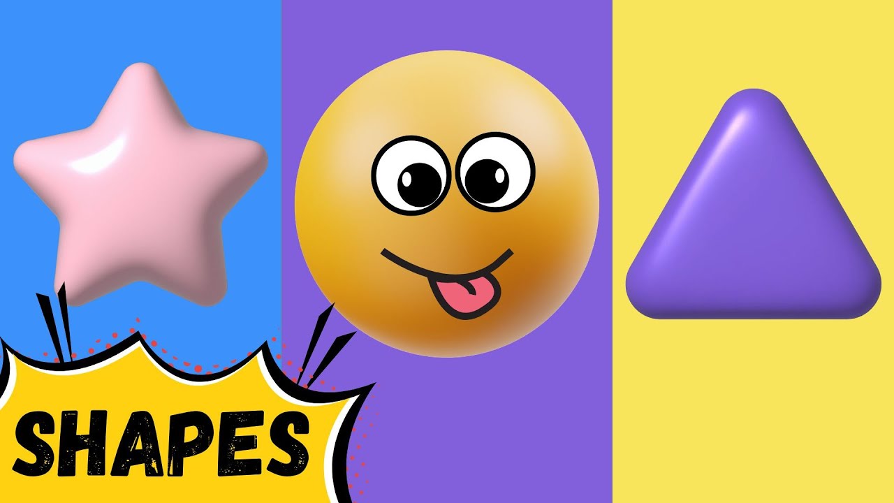 Shapes Song for Kids | Learn 10 Shapes with Fun Animation & Music ...