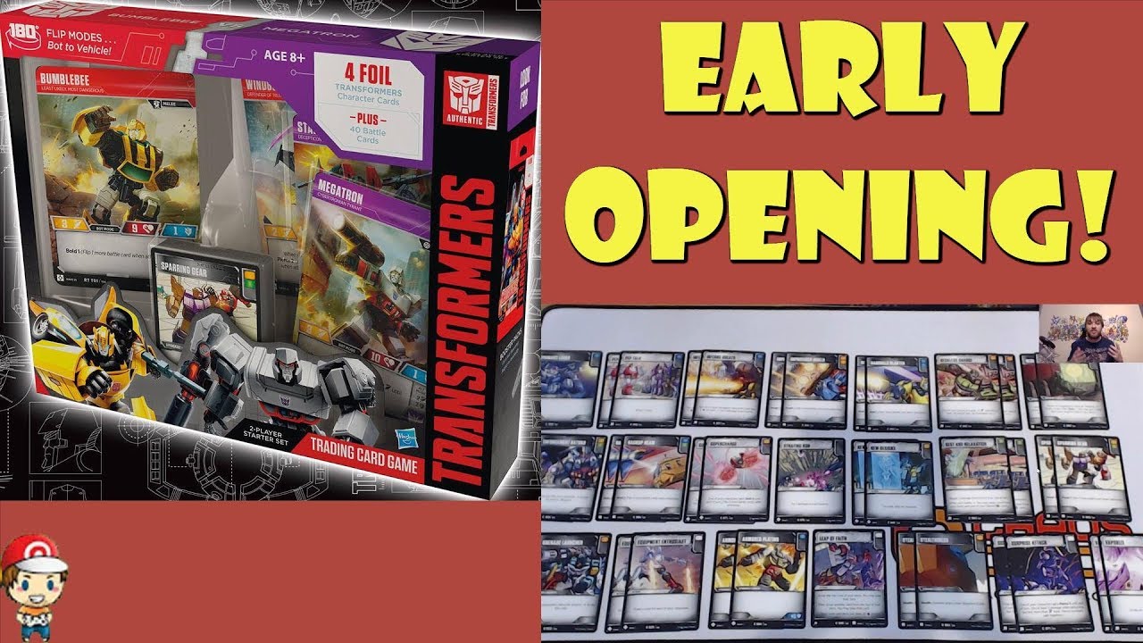 Megatron vs Bumblebee Starter Deck EARLY Opening! (Transformers TCG ...