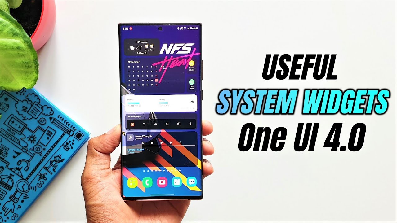 Samsung One UI 4.0 System widgets. - YouTube