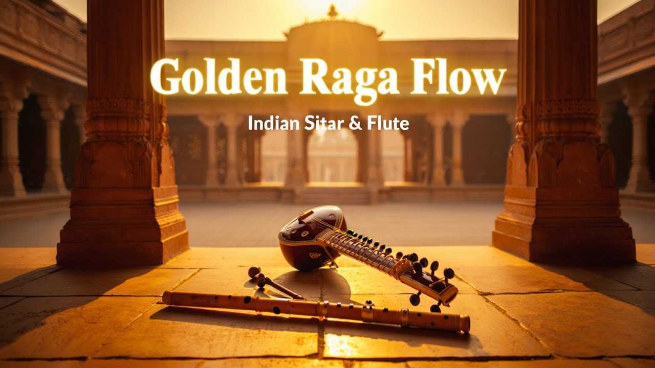 Golden Raga Flow – Indian Sitar & Flute for Spiritual Relaxation - YouTube
