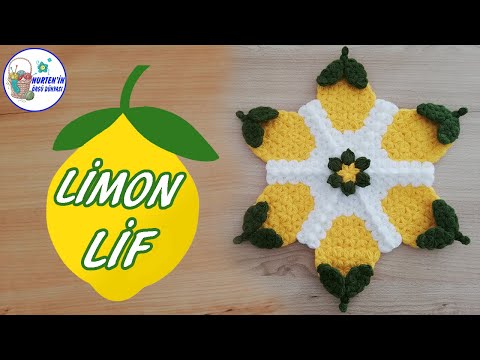 Yeni Tasarım Şık Bir Model 🍋 Limon Lif Modeli Yapılışı(TASARIMI BANA AİTTİR)lif modelleri ve yapımı