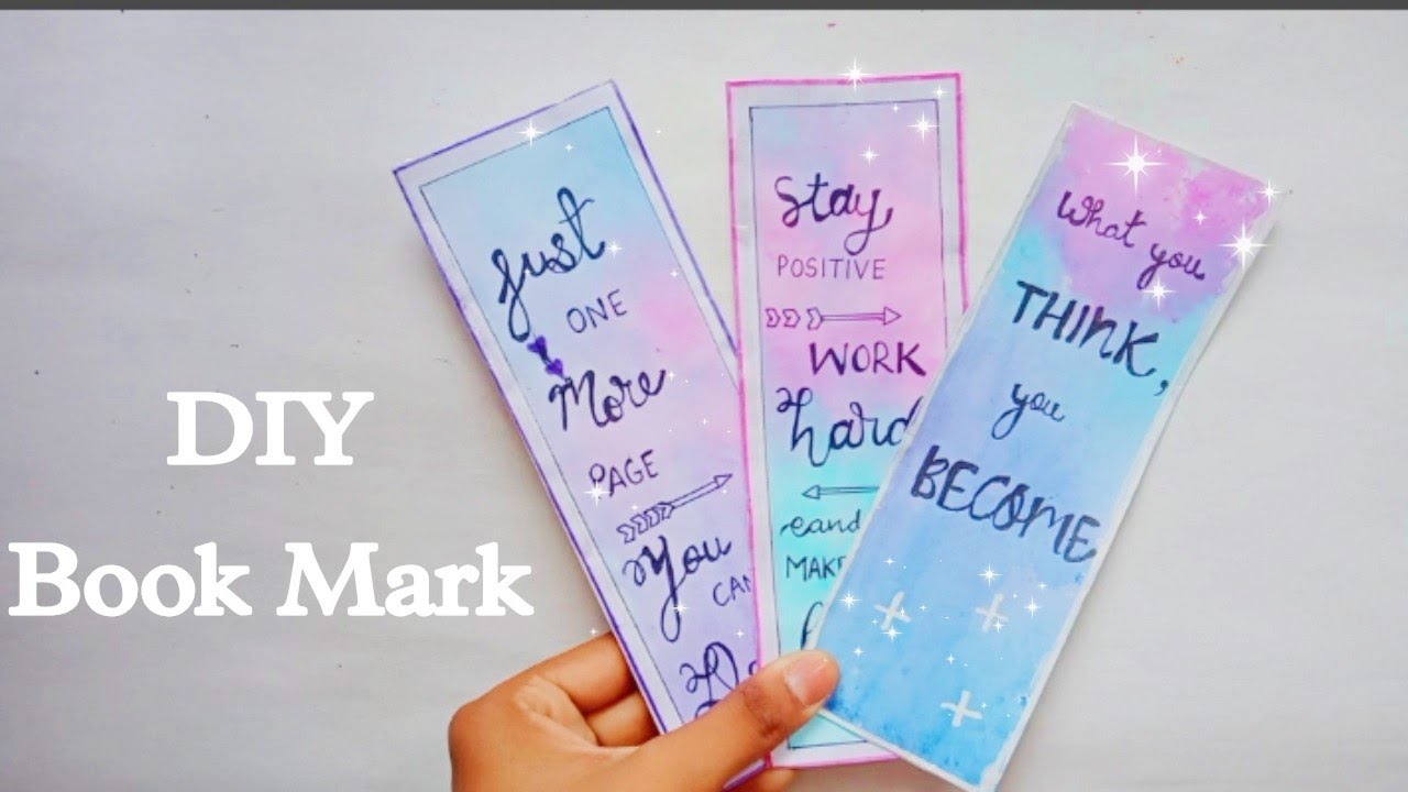 How To Make Bookmark At Home 🔖 | Bookmark Making / Shilpa's Creativity ...