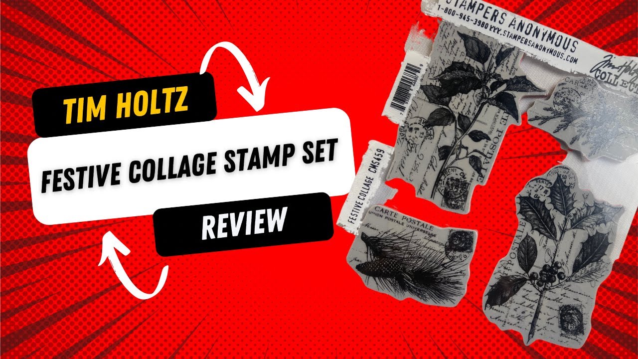 Stampers Anonymous Festive Collage Stamp Set Review - YouTube