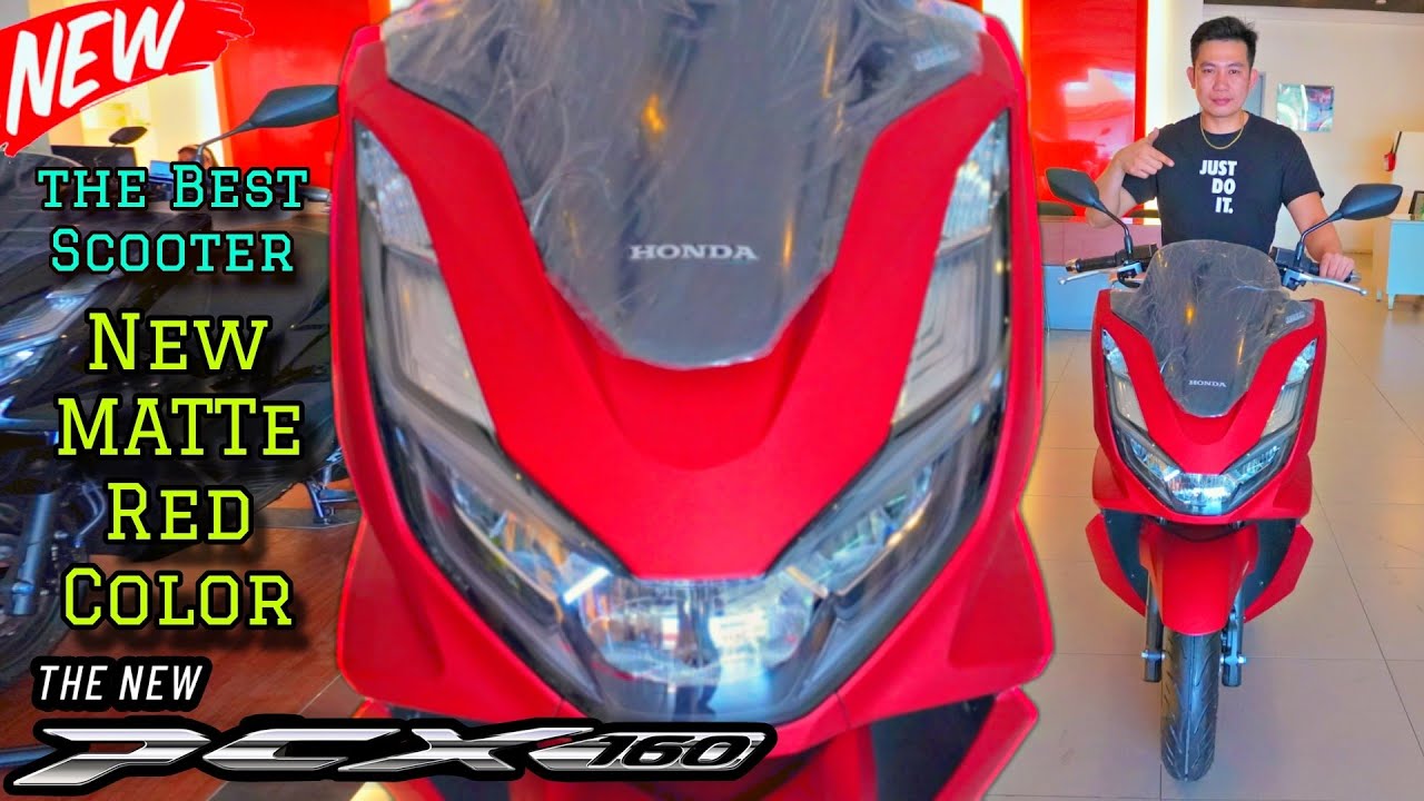2024 HONDA PCX 160 MATTE RED - YouTube