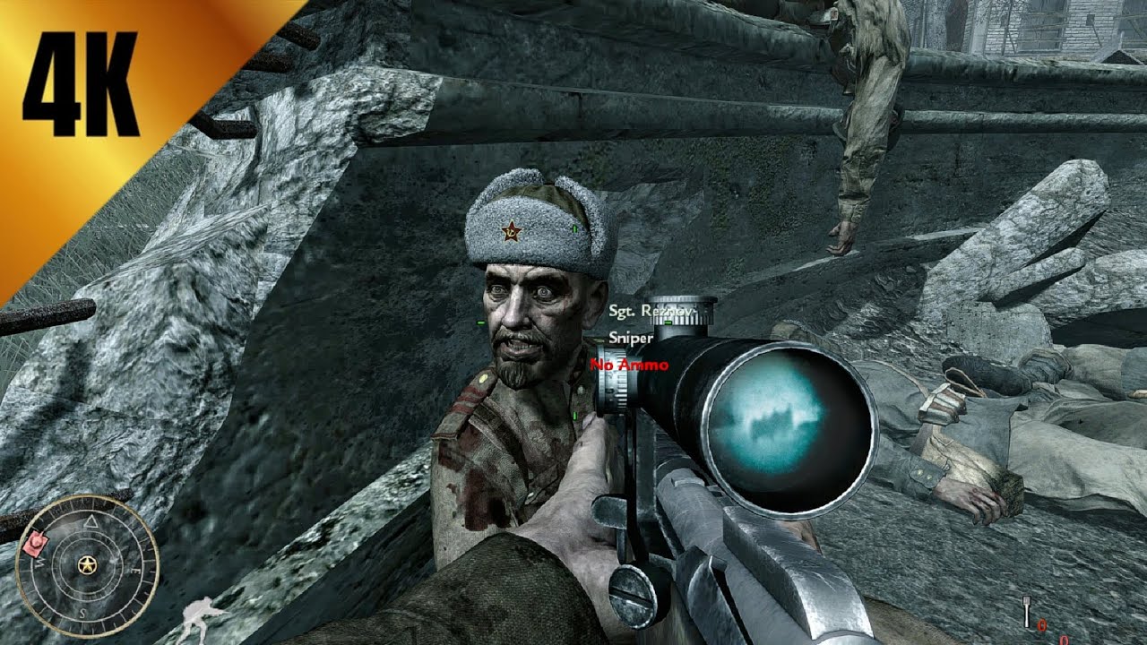 Call of Duty World at War Reznov Mission | 4k Ultra HD | No Commentry ...