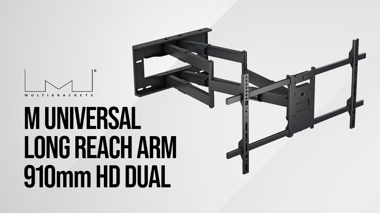 Installation: M Universal Long Reach Arm 910mm HD, Dual - YouTube