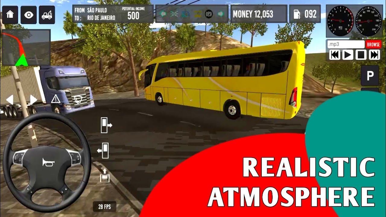 Brazil Bus Simulator Gameplay | Sai Paulo to Rio De Janeiro Bus Drive ...