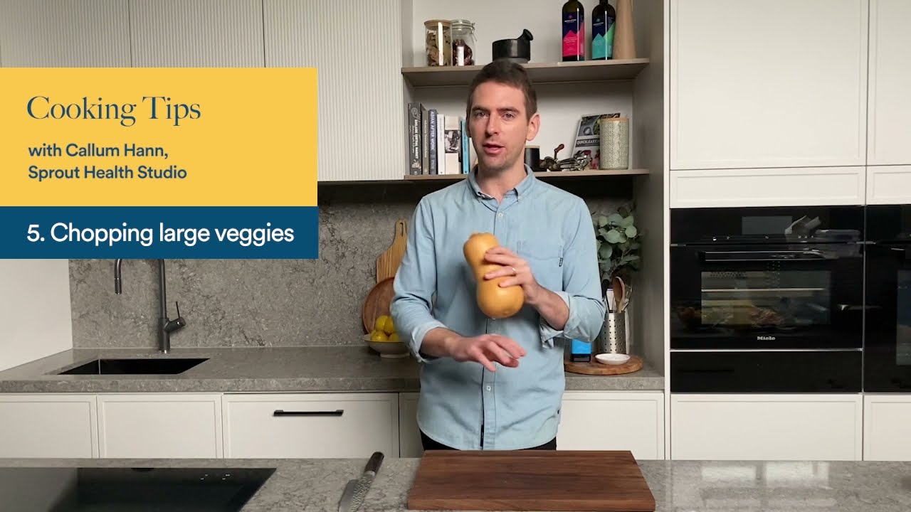 Callum Hann's cooking tips: chopping large vegetables - YouTube