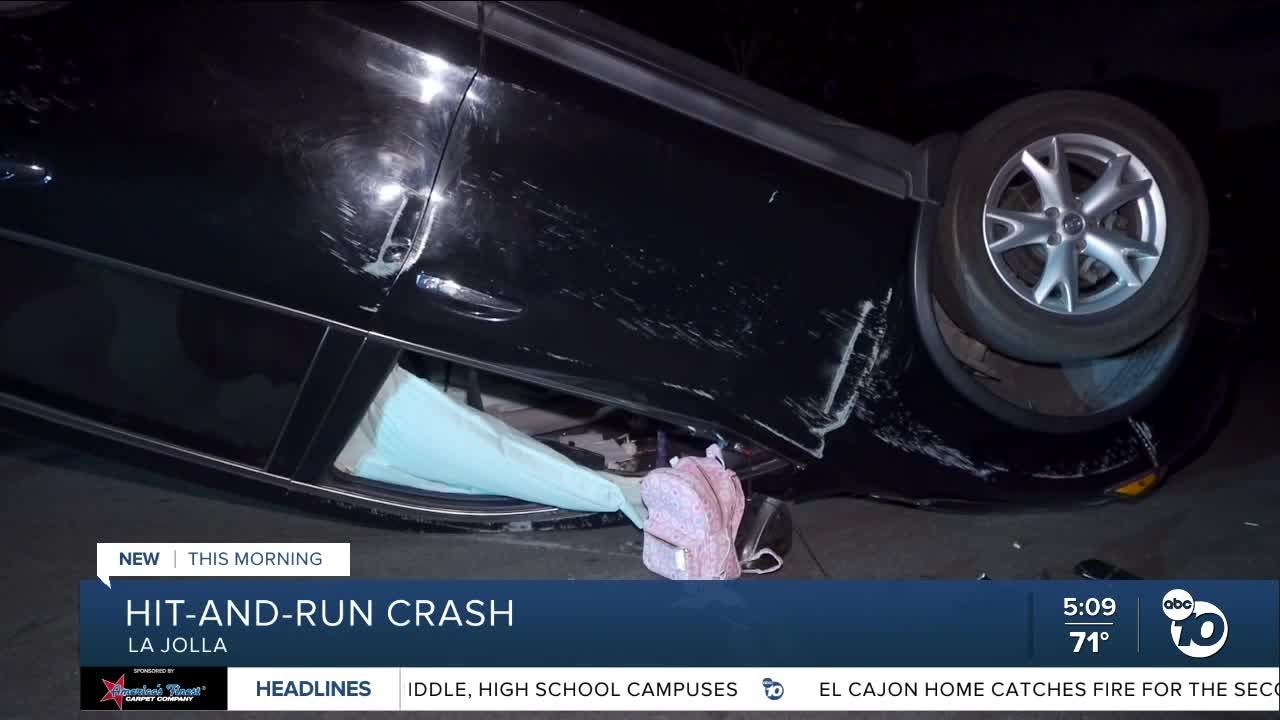 Car crashes into parked vehicle in La Jolla, man and woman flee scene ...