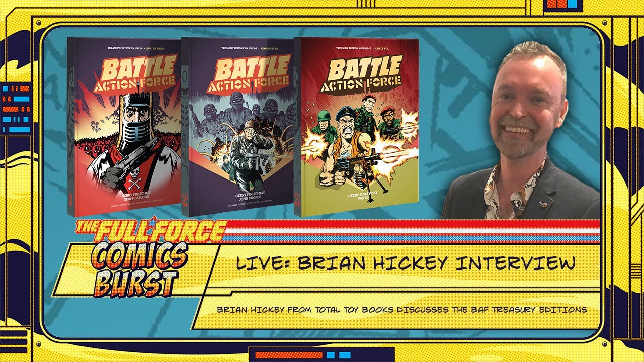 COMICS NEWS BURST LIVE!! TOTAL TOY BOOKS BRIAN HICKEY INTERVIEW!! - YouTube