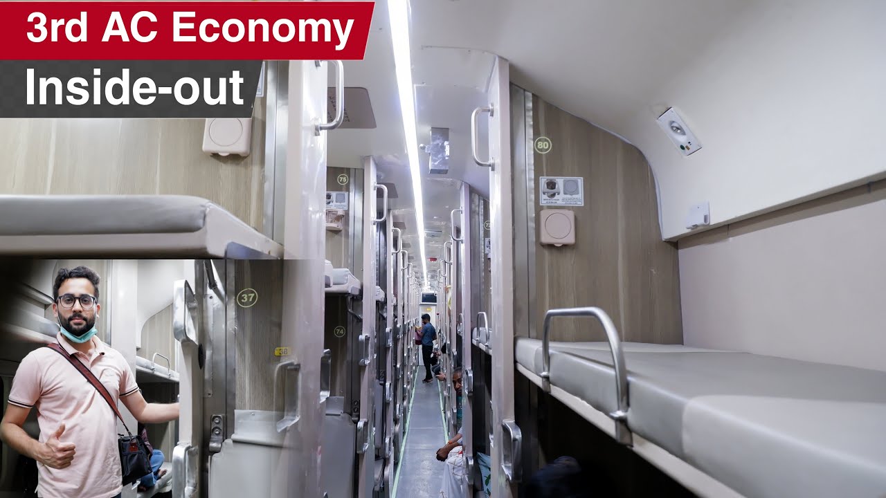 Journey in New 3rd AC Economy Coach of Kriya Yoga Express | Indian ...