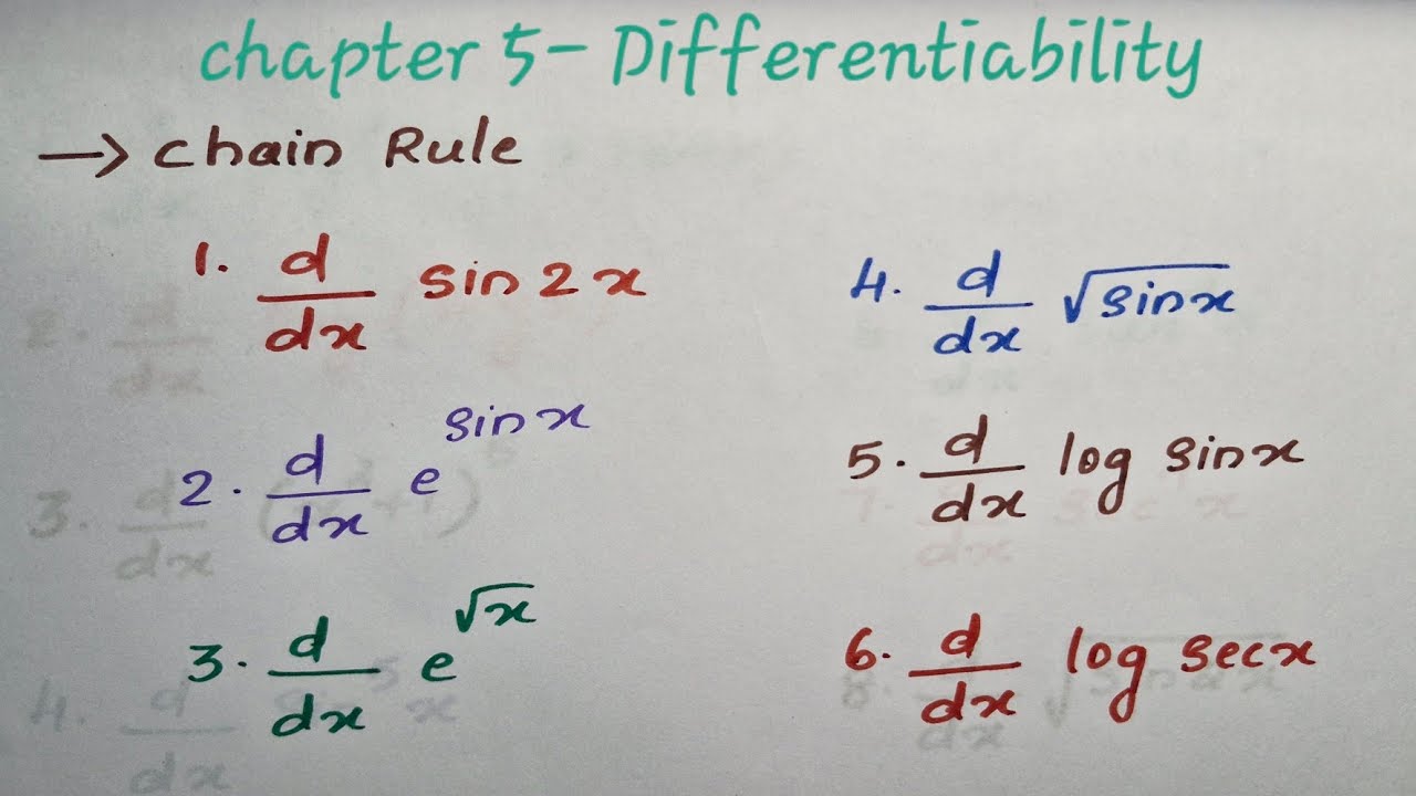 Class 12 | Chapter 5 | Differentiability | part 2 | Chain Rule | Ann's Learning Hub - YouTube