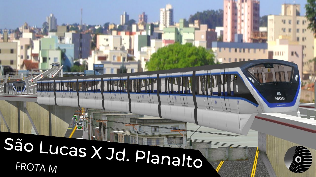 OpenBVE - SÃO LUCAS x JARDIM PLANALTO com o TUE FROTA M da CMSP! Linha ...