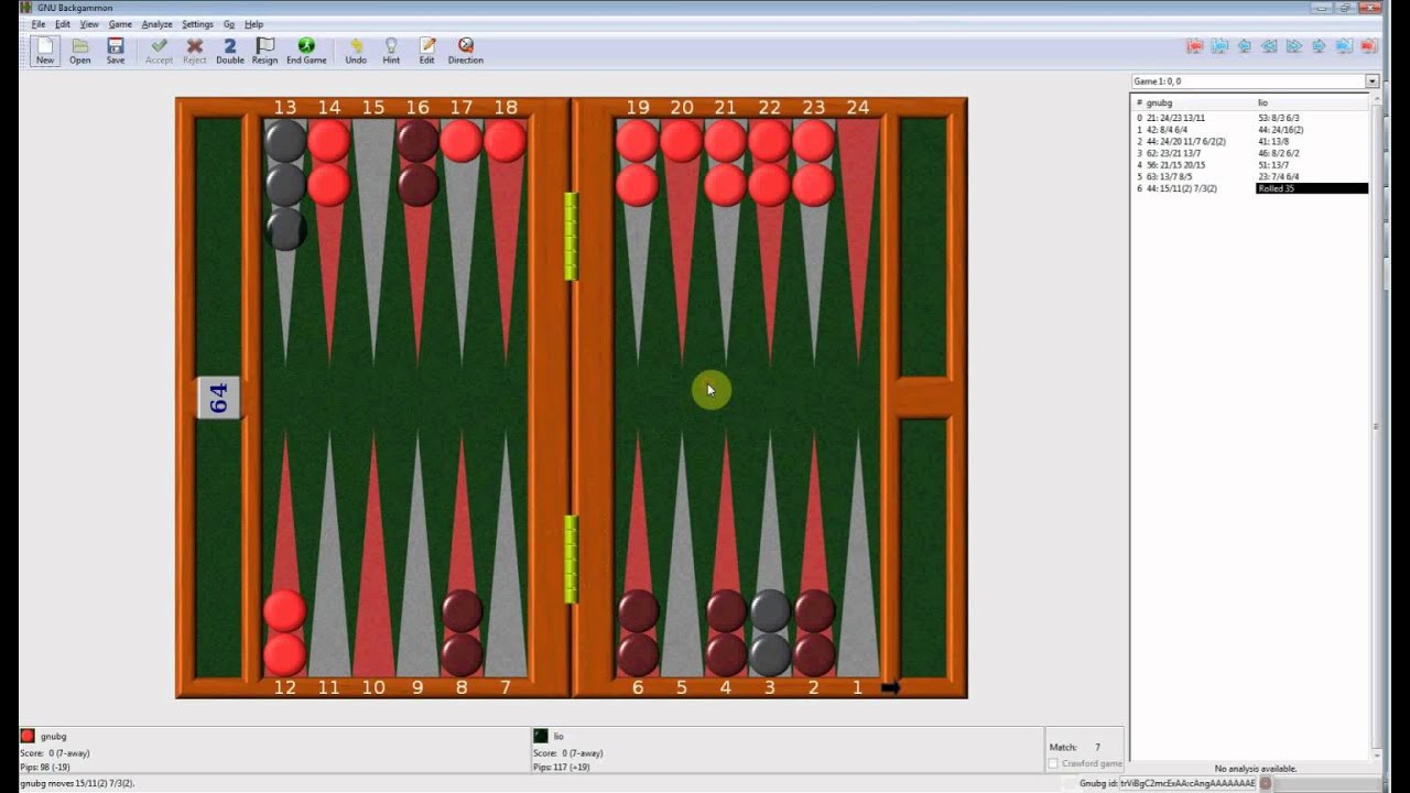 GNU Backgammon - YouTube