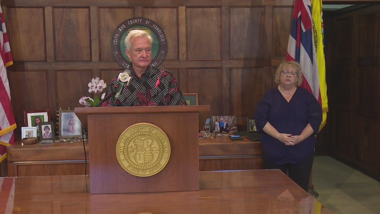 Mayor Caldwell discusses Honolulu County's updated response to COVID-19 ...