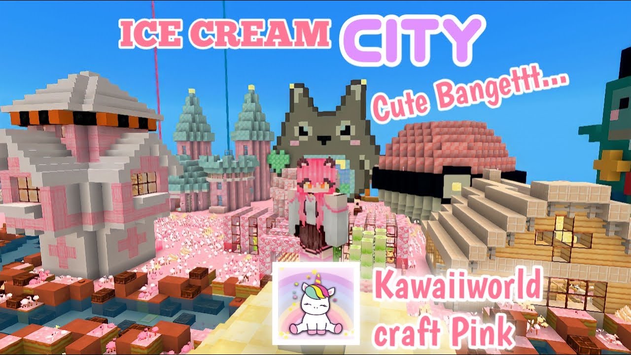 Kawaiiworld craft Pink|| Ke Kota ICE CREAM PINK😍♥️ "CUTE BANGETTT GUYS😫 ...