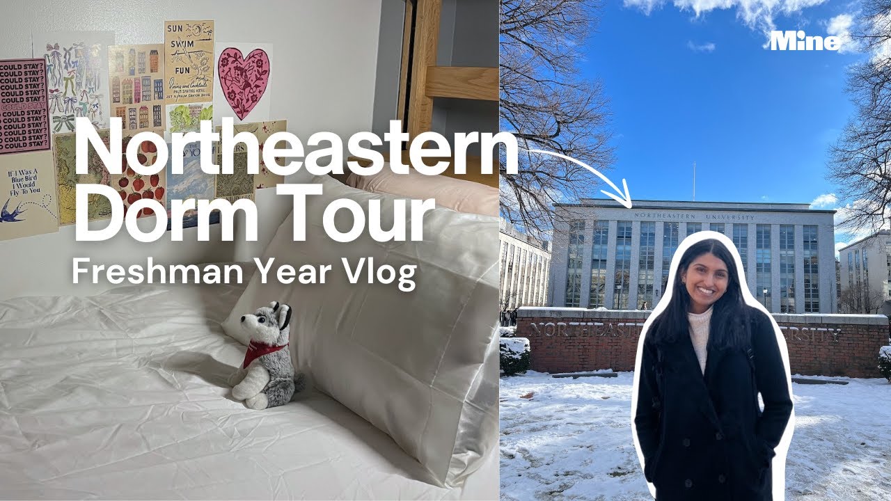 Northeastern University Dorm Tour + Day in My Life 2024 | Freshman Year ...