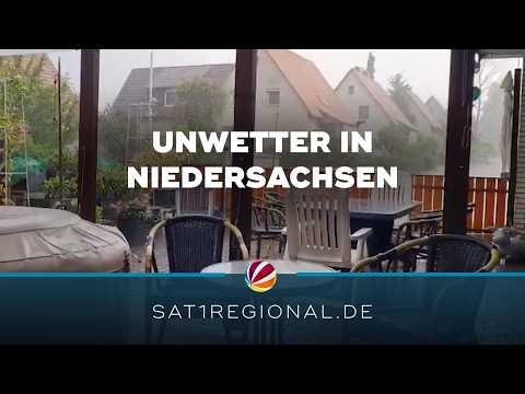 Unwetter in Niedersachsen: Starker Hagelschauer in Göttingen