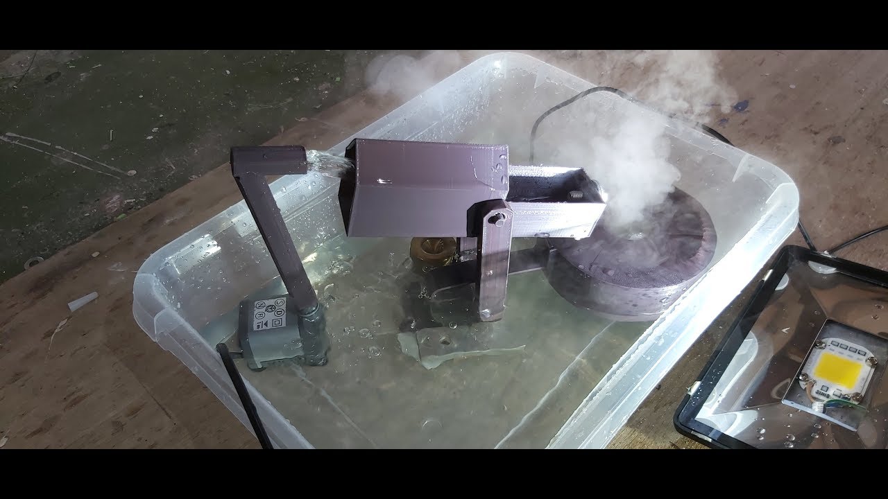 smoke ring machine vortex ring 3d printed - YouTube