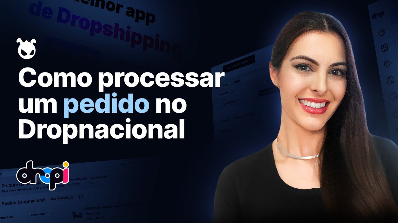 Como processar um pedido do Drop Nacional no Dropi. - YouTube