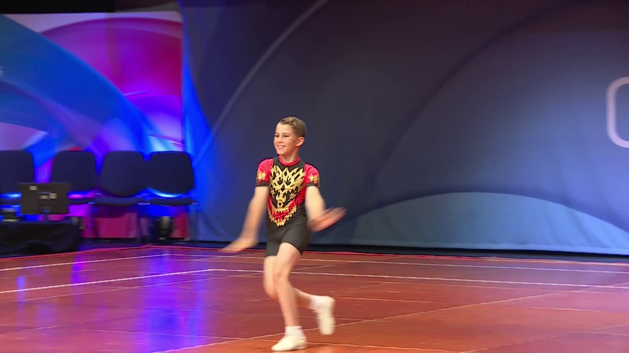 Toby Baker - SILVER - G1 FIG Men - Aerobic British Champs 2019 - YouTube