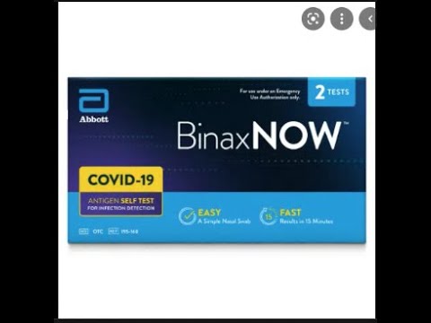 BinaxNow Rapid Covid Test Instructions - YouTube