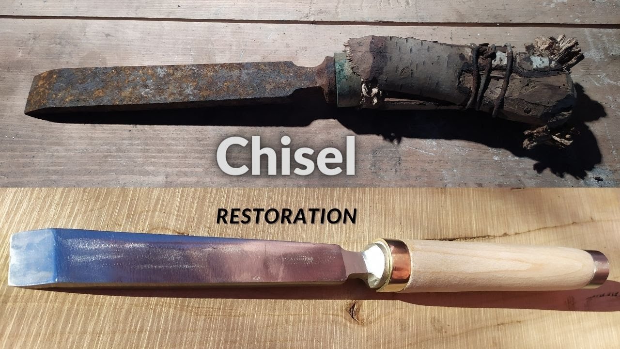 Rusted chisel modification Hrdzave dlato a jeho obnova - YouTube