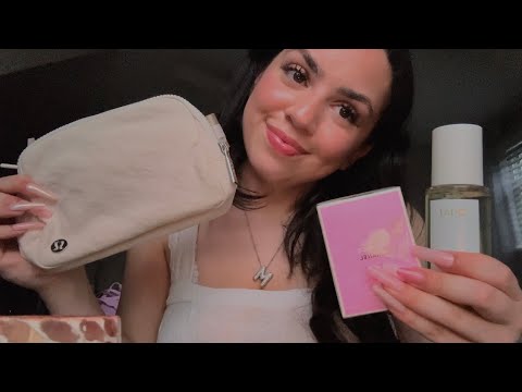 ASMR | shopping haul! sephora, lululemon, & aritzia; XL nails, tapping ...